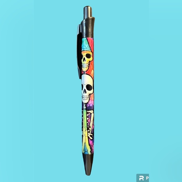 Hand Crafted | Office | Skeleton Multicolored Ballpoint Ink Pen New ...